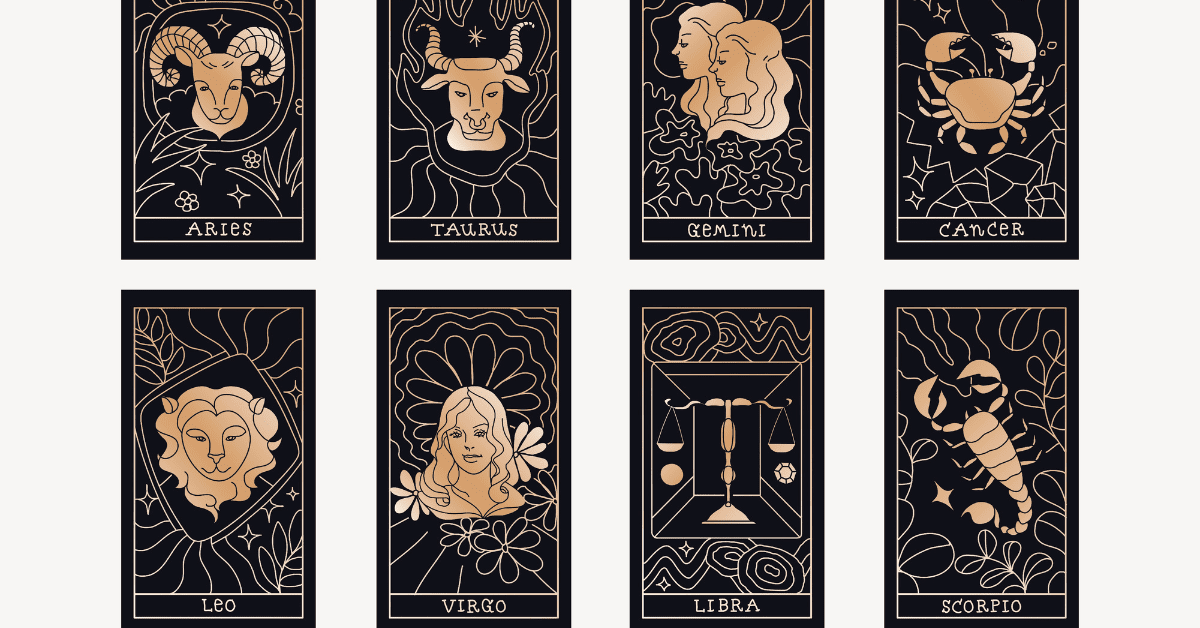 Las Cartas del Tarot y los Signos Zodiacales